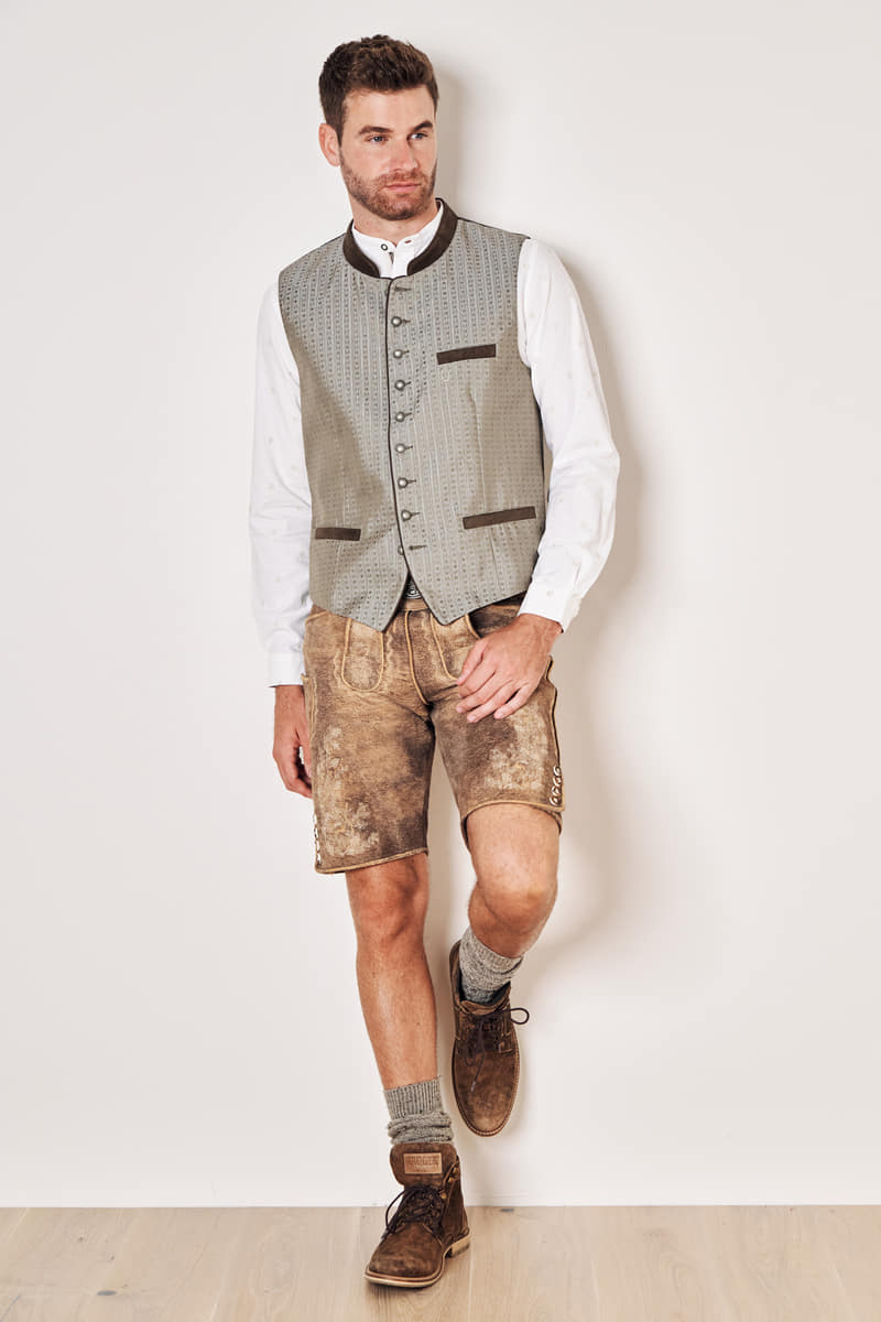 Trachten vest Nicolai in bruin in de Krüger Dirndl Online Shop
