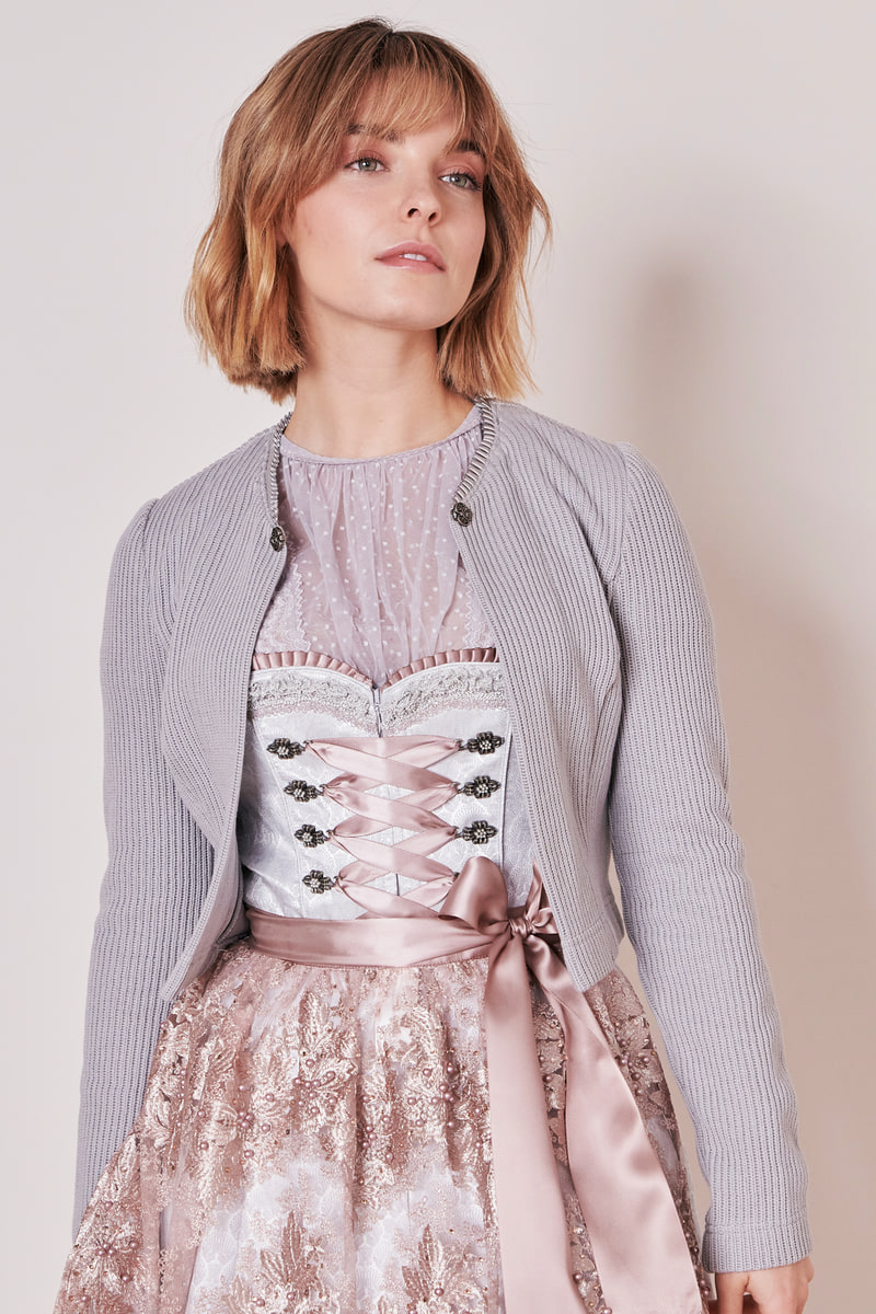 Trachten jas Juliena in grijs in de Krüger Dirndl Online Shop