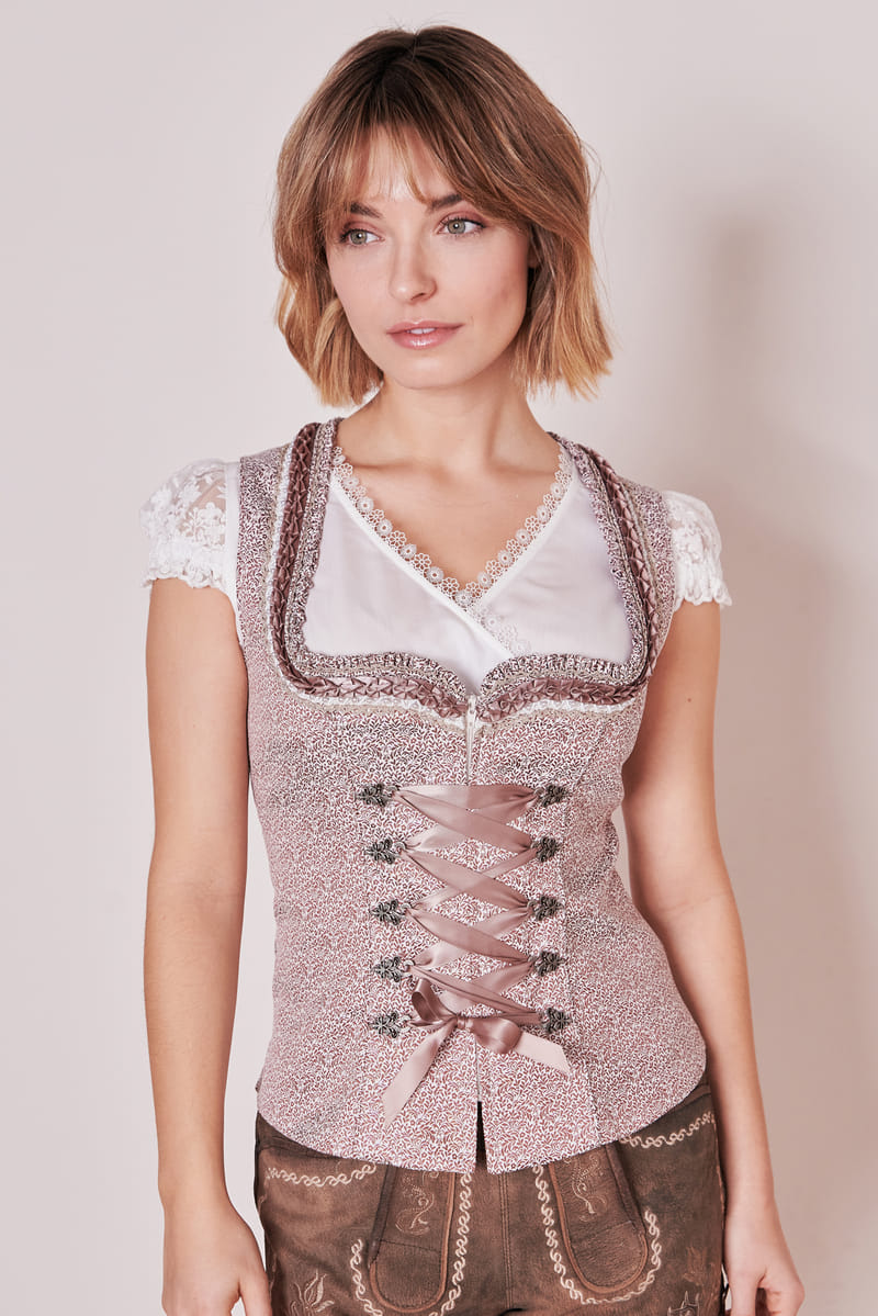 Lijfje Karolin in roze in de Krüger Dirndl Online Shop