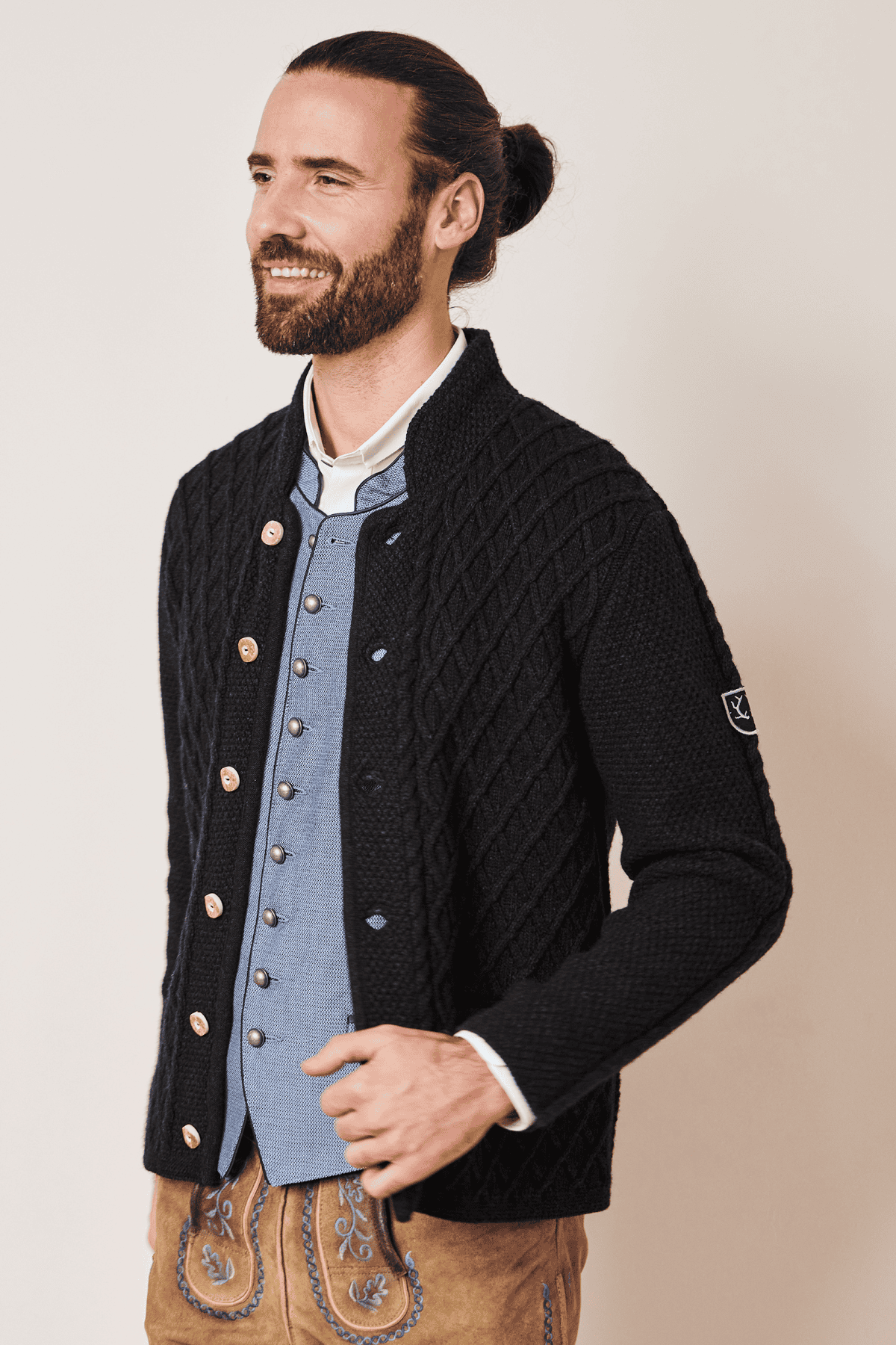 Trachten jas Jonathan in zwart in de Krüger Dirndl Online Shop