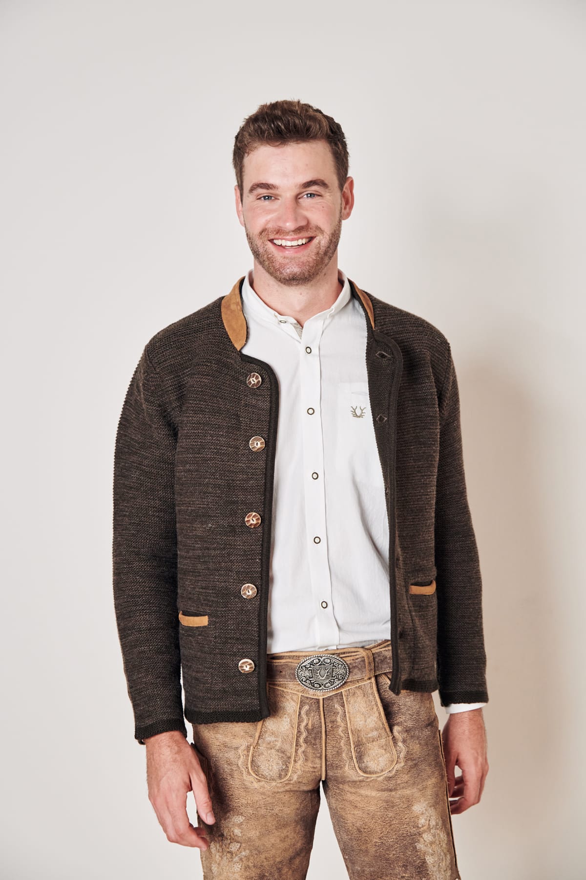 Trachten jas Titus in bruin in de Krüger Dirndl Online Shop